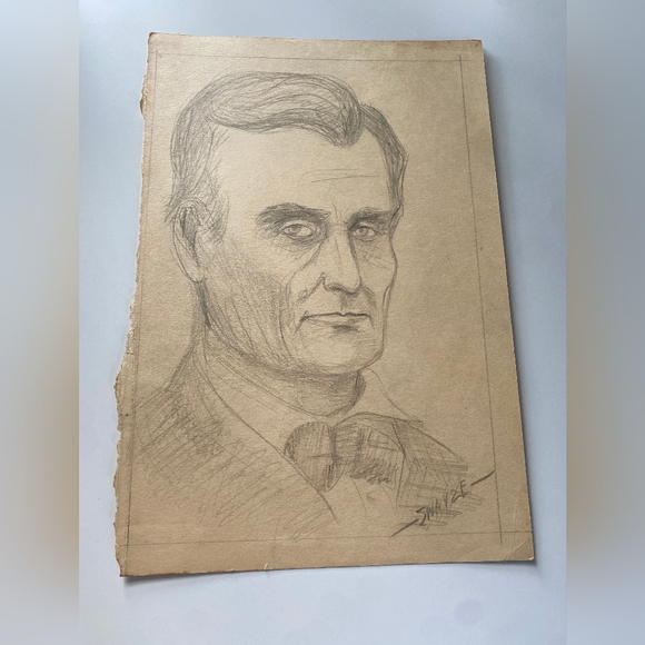 Vintage | Art | Antique 93s Original Marc Desha Swazye Sketch Drawing ...